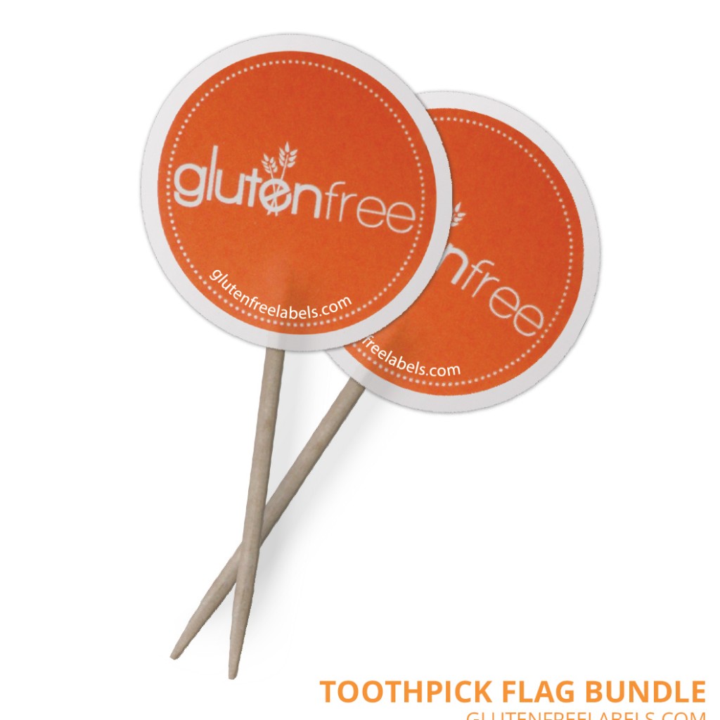 Gluten Free Toothpick Flags | Gluten Free Labels